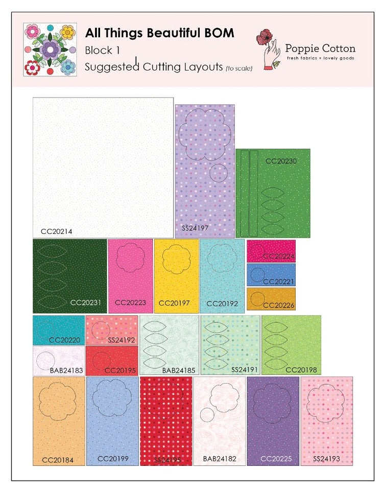 All Things Beautiful BOM 2024 – Poppie Cotton